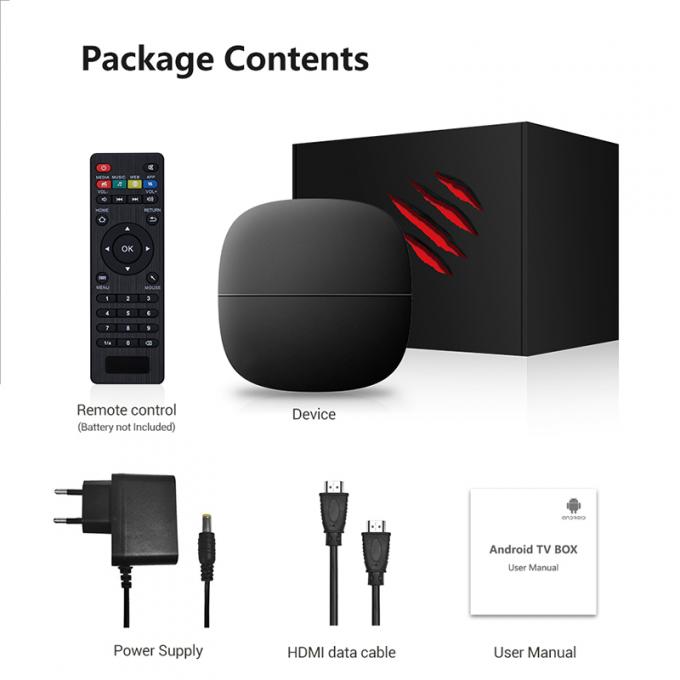 2GB DDR3 RMVB OTT Android TV Box OTT Tv Box 4k Ucd 3840x2160